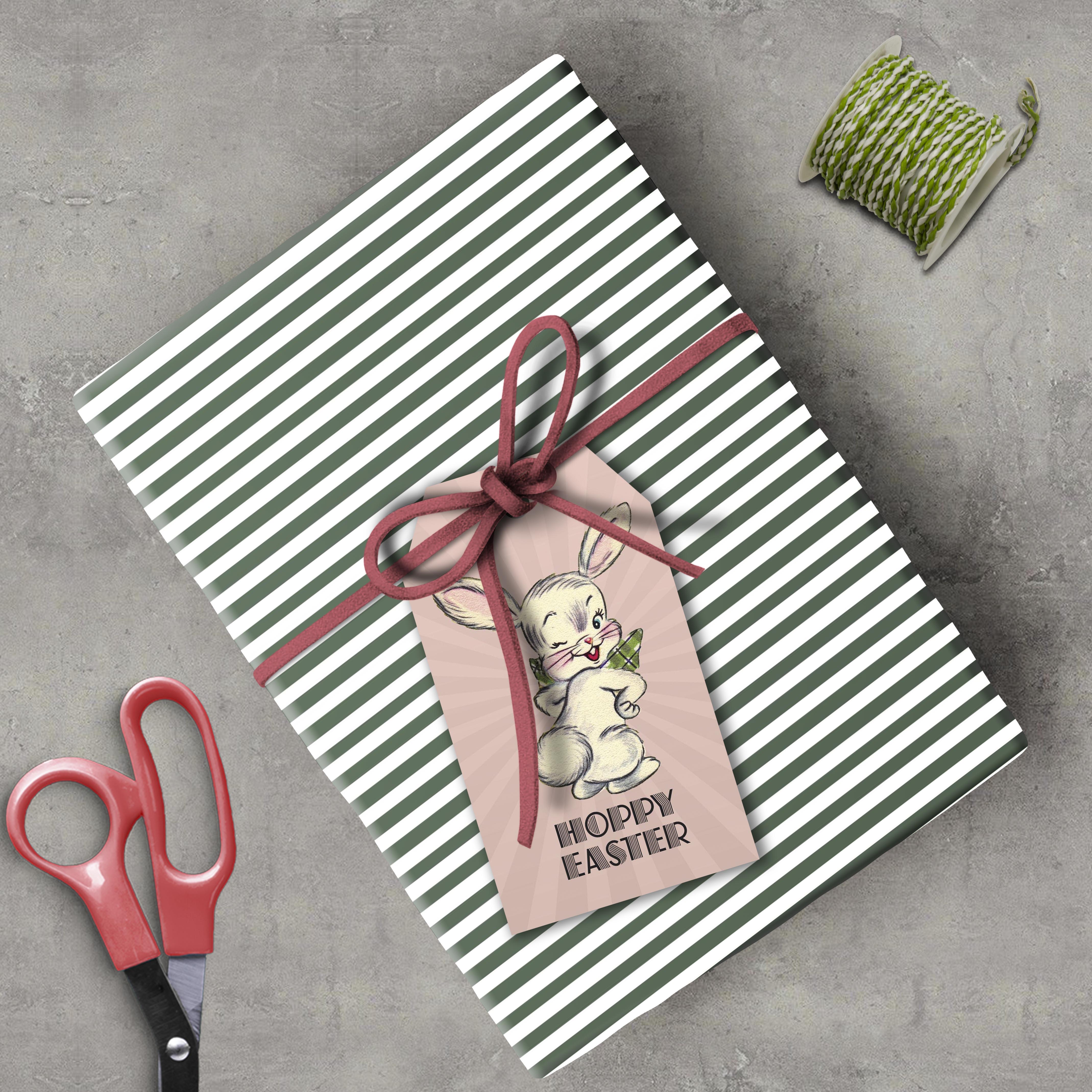 Easter Bunny Hoppy Easter Vintage Gift Tag Set of 10 – Mod Lounge Paper ...