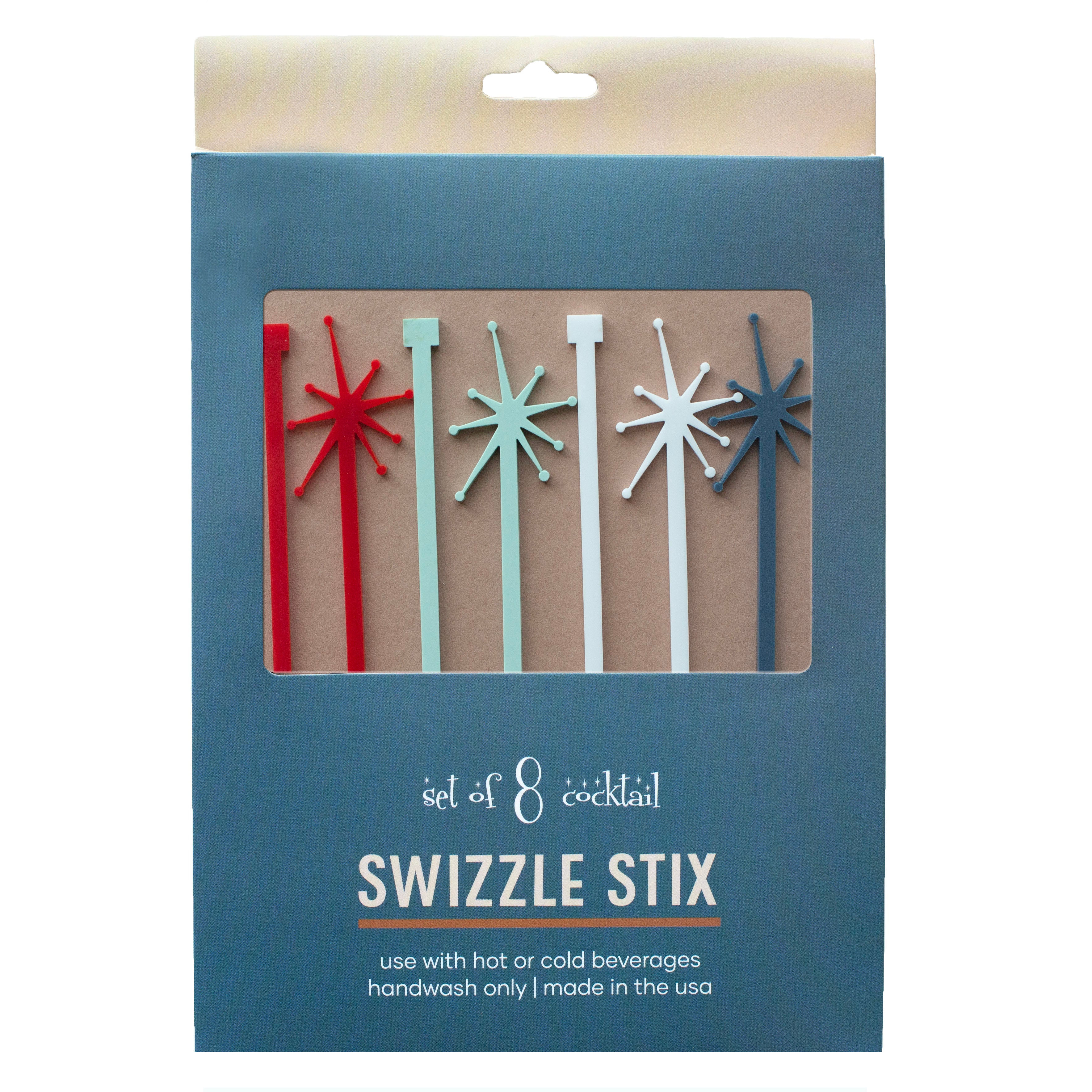 Retro Starburst Beverage Mixing Swizzle Stix | MCM Barware – Mod Lounge ...