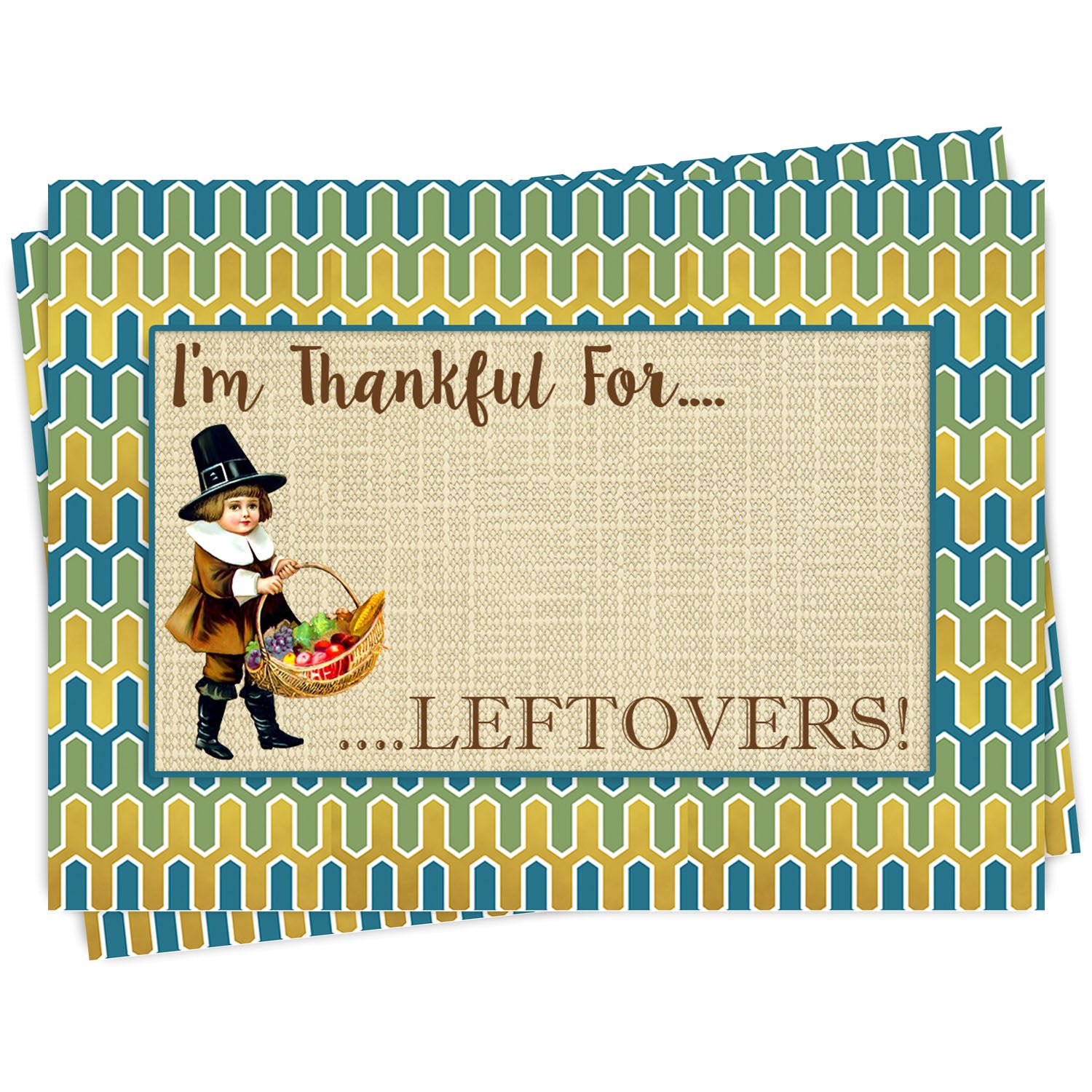 Vintage Pilgrim Thanksgiving Leftover Stickers – Mod Lounge Paper Company