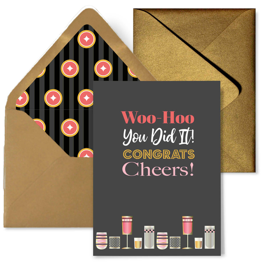 Vintage Cocktail Congratulations You Did It Card | Birthday Cards – Mod ...