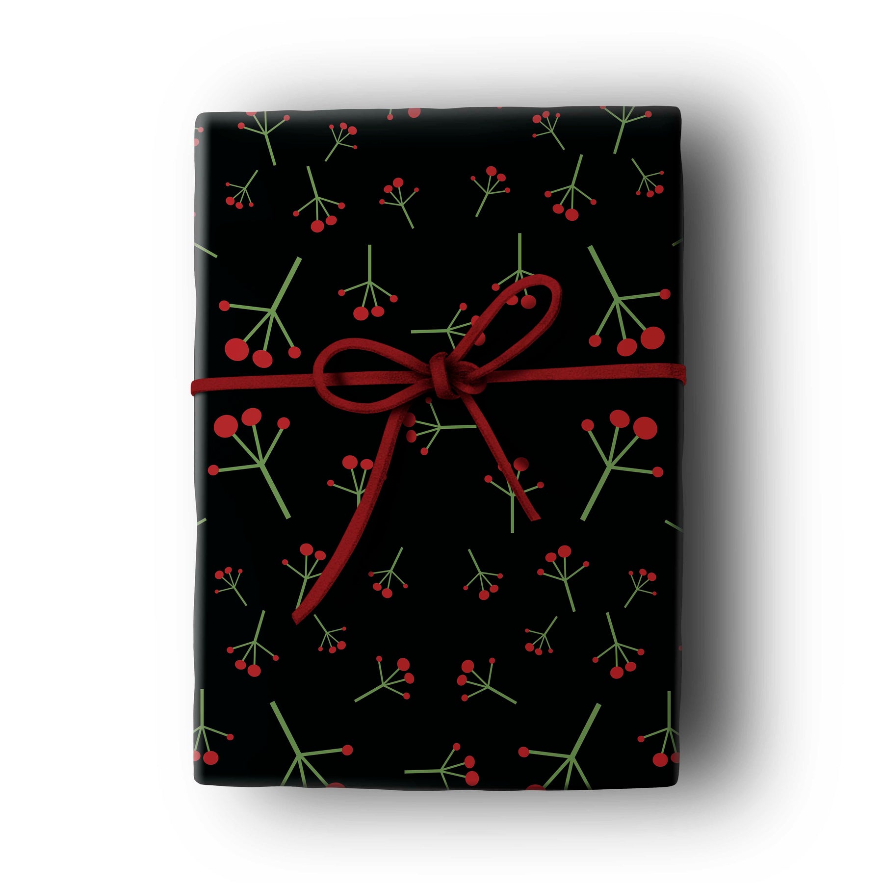 mistletoe gift wrap